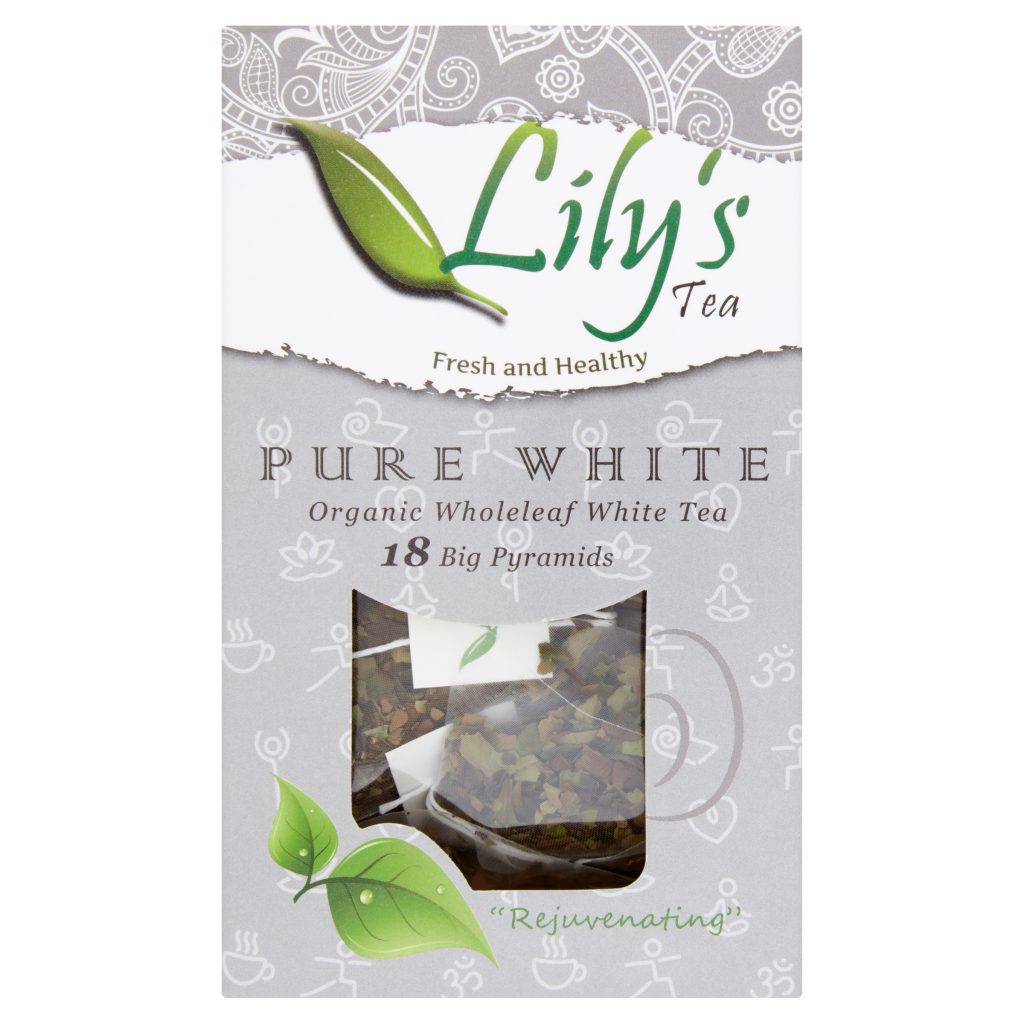 "Pure White" Organic White Leaf Tea Pyramid - Lily's Tea